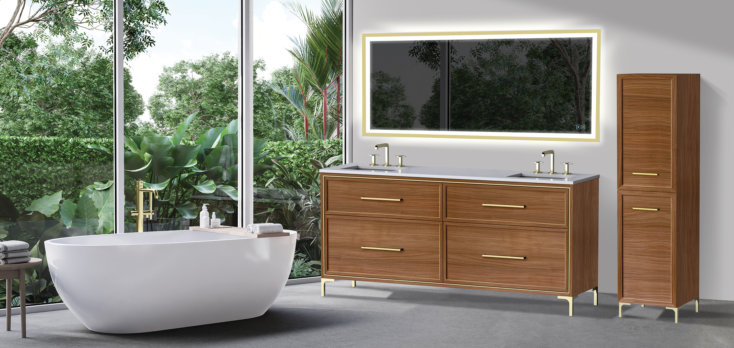 Modern Bathroom Furniture, Vanities, Washbasins, and Lighted Mirrors ...