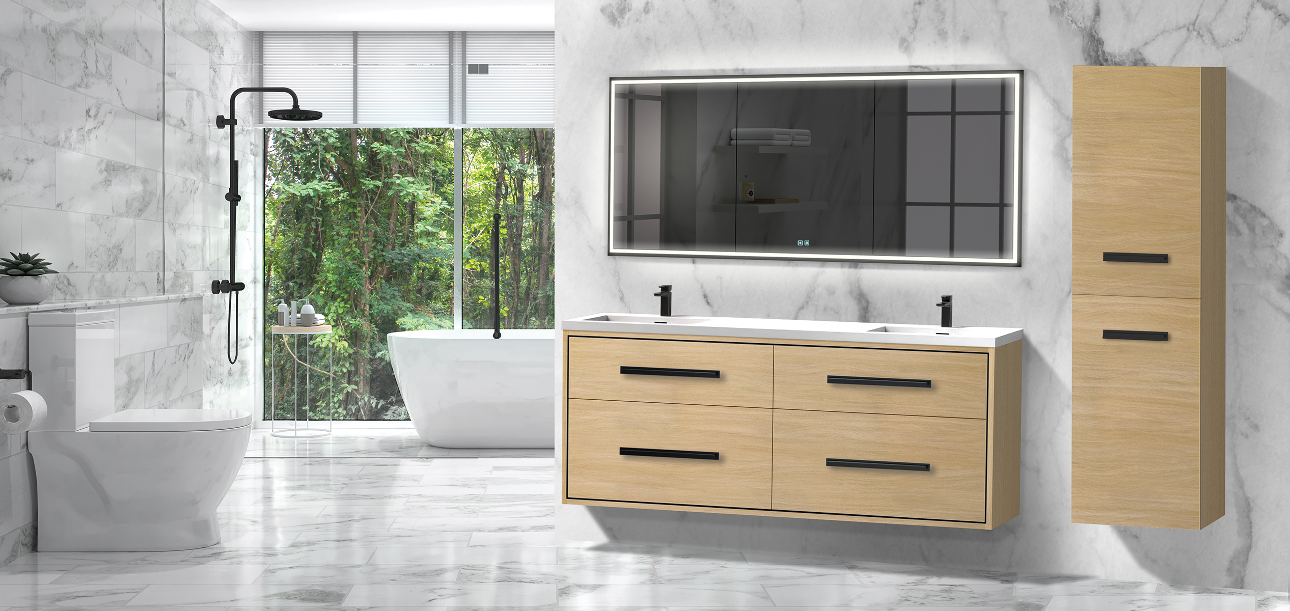 Modern Bathroom Furniture, Vanities, Washbasins, and Lighted Mirrors ...
